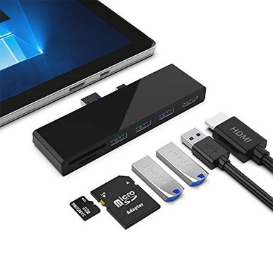 Surface Pro 5 Pro 6 Dock Hub with 4K HDMI 3USB3.0 Ports and SD-TF Card ...