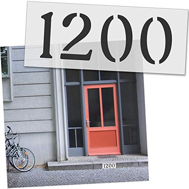 Stencil Stop Curb Number Stencil for Address Painting - Reusable ...