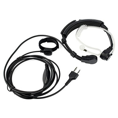 FANVERIM Throat Mic Microphone Covert Acoustic Tube Earpiece Headset ...