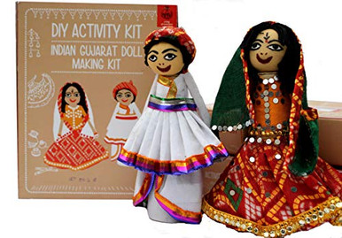 POTLI Handmade DIY Educational Indian Traditional Doll Making Craft Kit ...