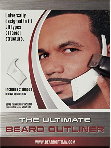 Beardoptima Beard Line Up Tool Facial Hair Outliner Guide Tool for Men ...