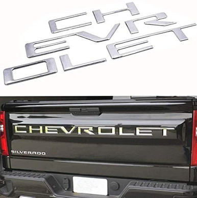 Ageis Tailgate Insert Letters Compatible for Silverado 1500 2500 HD ...