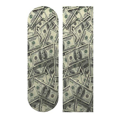 Lianmei Dollar Money Skateboard Grip Tape Sheet 9" x 33" Bubble Free ...