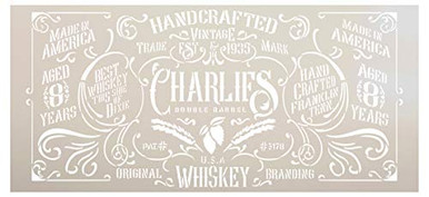 Handcrafted Vintage Whiskey Stencil by StudioR12 - DIY Victorian Liquor ...