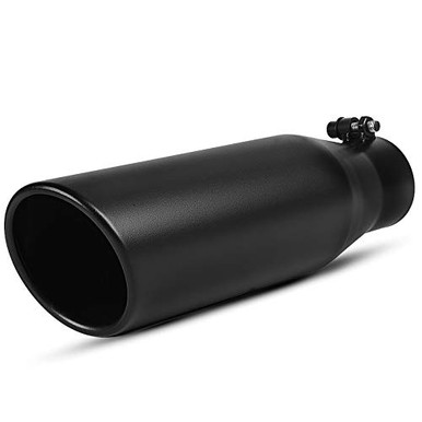AUTOSAVER88 2.25 Inch Inlet Black Exhaust Tip Standard 2 1-4 Inch ...