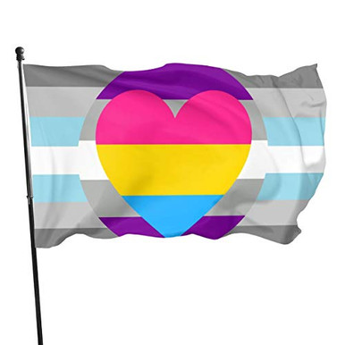 DUANDUAN Demiboy Gray Ace Panromantic Asexual Pan Pride Flag Themed ...