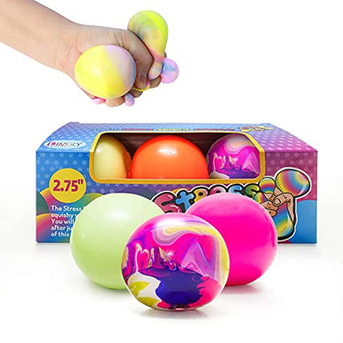 ICINSKY Sensory stress ball set 3pack Stress Relief Fidget Balls for ...
