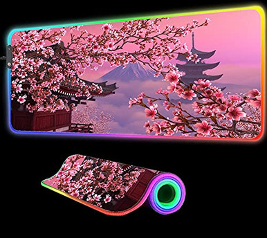 Mouse Pads Japan Cherry Blossom Gaming Mouse Pad Computer Large Gamer ...