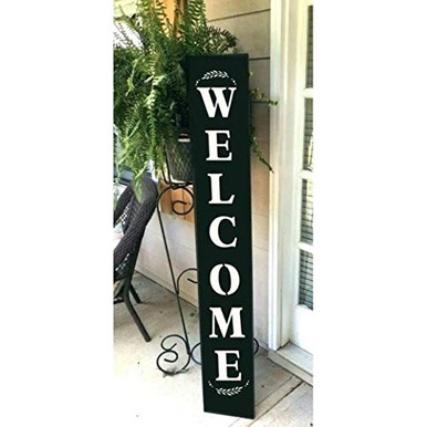Welcome - Vertical Sign Stencil - 1- Piece Stencil for Painting ...