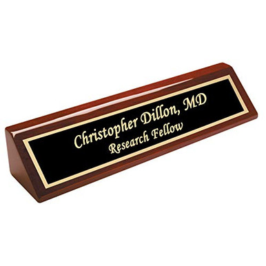 Dayspring Pens - Personalized-Engraved Woodmark Rosewood Desk Wedge ...