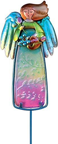 Sunset Vista Designs MRN005 Garden Party-Metal and Glass 18-Inch Plant ...