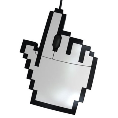 Retro Pointer Finger Cursor Icon Pixel Mouse Usb Pc Computer Geek Gamer ...