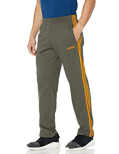adidas Men's Standard Essentials 3-Stripes Fleece Jogger Pants Dark ...