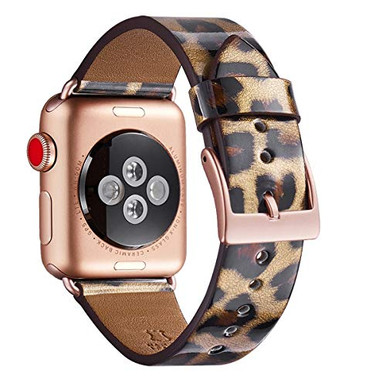 WFEAGL Compatible iWatch Band 38mm 40mm, Top Grain Leather Band with ...