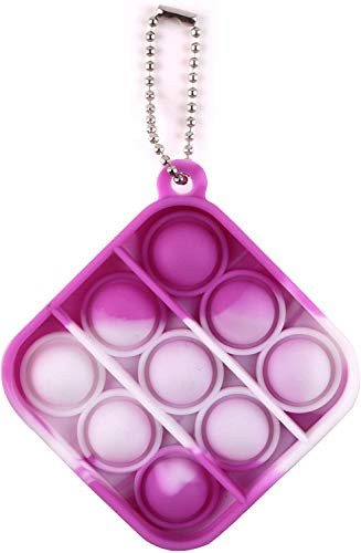Mini Push pop Fidget Toy Bubble Sensory Toys Mini Keychain for Adult ...