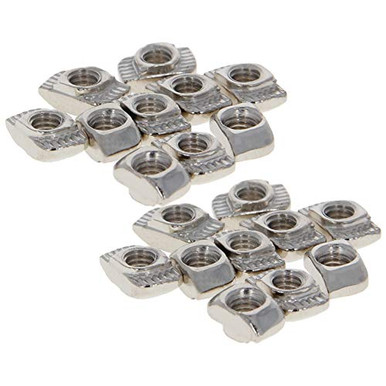 MroMax Sliding T Slot Nuts M4 Half Round Roll in T-Nut for 2020 Series ...