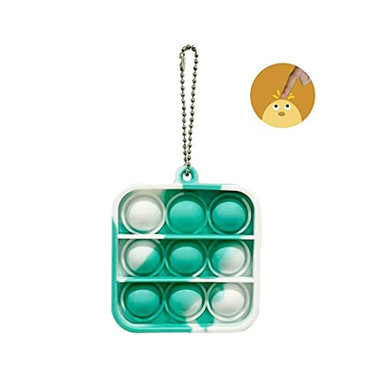 JORSTERN Mini Push pop Bubble Fidget Sensory ToysMini Keychain Toy ...
