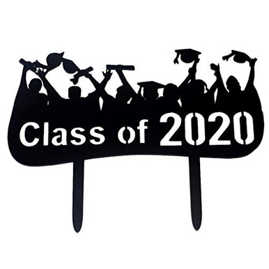 Jchen 1 Piece Acrylic Graduation Cake Topper Graduation2020 Graduation ...