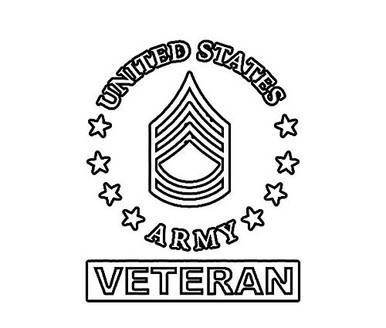 ION Graphics E-7 Sergeant First Class Veteran US Army Rank Sticker Die ...