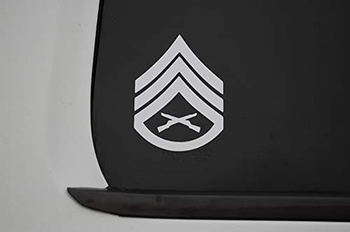 US Marines E-6 Staff Sergeant Sticker Vinyl Decal Choose Color and Size ...
