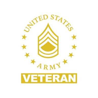 E-7 Sergeant First Class Veteran US Army Rank Sticker - Decal - Die Cut ...