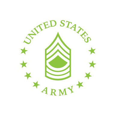 E-8 Master Sergeant US Army Rank Sticker - Decal - Die Cut MSG OR-8 ...