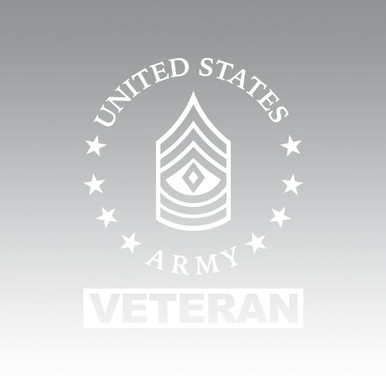 E-8 First Sergeant Veteran US Army Rank Sticker - Decal - Die Cut 1SG ...