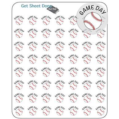 Baseball Game Reminder Planner sticker sports tournament Bullet ...
