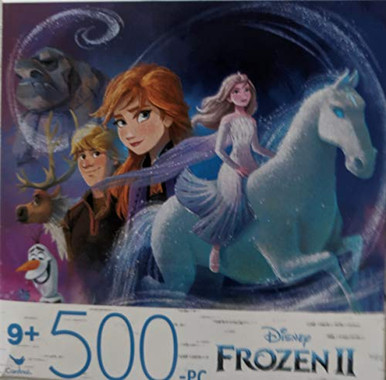 Factory Sealed 500-piece Puzzle Featuring Elsa Anna Kristoff Sven Olaf ...