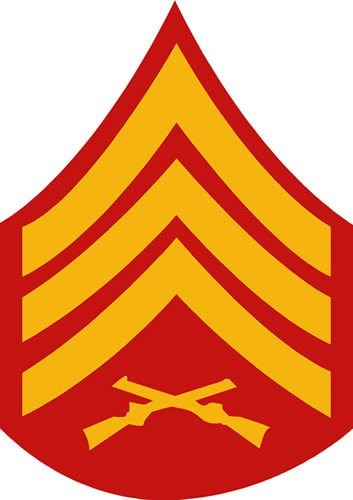 LPF USA Magnet E-5 Sergeant Insignia Magnetic Sticker Decal Vinyl USMC ...