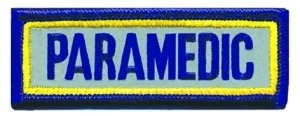PARAMEDIC - 3 x 1" -Reflective- Patch Tabs Paramedics Emblem Emergency ...