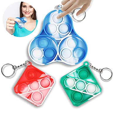 Pop it Fidget Toy Pack Push Pop Bubble Push Pop Sensory Fidget Toy Anti ...