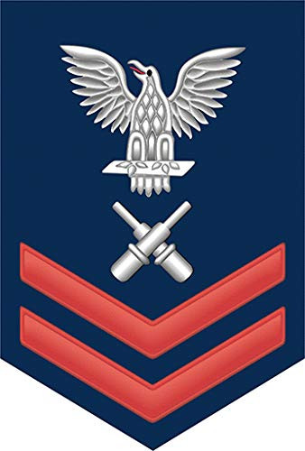 Magnet US Navy 2rd Class E-5 Red Gunners Mate -GM- Rank Insignia ...