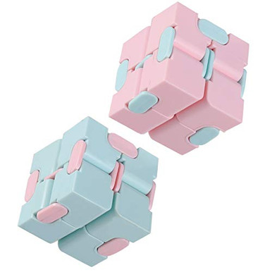 PORTOWN 2 Pack Infinity Cube Toy Fidget Finger Toy Mini Finger Toys ...