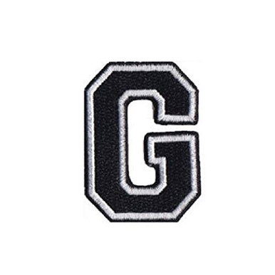 Alphabet Letter Patches A to Z Iron On Sew On Applique Embroidered DIY ...