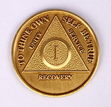 MEDT 14 Year Bronze AA Recovery Medallion - Coin Anniversary or ...