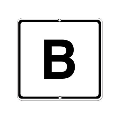 Letter B Business Large Letter and Number Label Vinyl Decal Sticker Kit ...