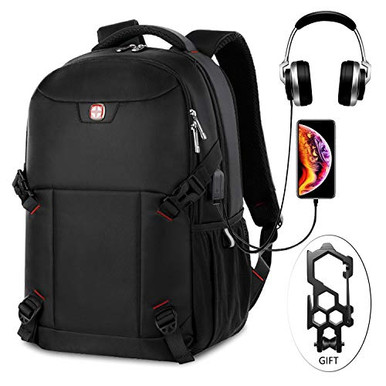 College Backpack, Business Slim Laptop Backpack for Women & Men, Water ...