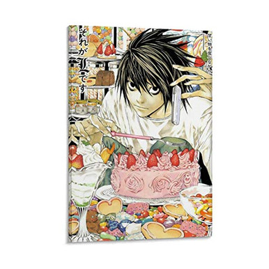 L Death Note Official Art Posters Canvas Art Poster and Wall Art ...