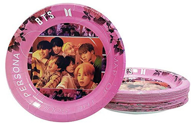 KPOP BTS Merchandise Bangtan Boys Party Supplies - Coated Plates for ...