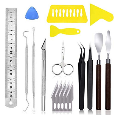 JYHF 18 Pieces Craft Weeding Tools for Vinyl Basic Vinyl Craft Paper ...