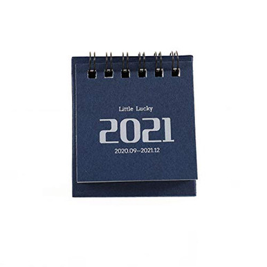 Kexle Mini Desk Calendar 2021 - Simple Solid Color Plan Book Mini ...