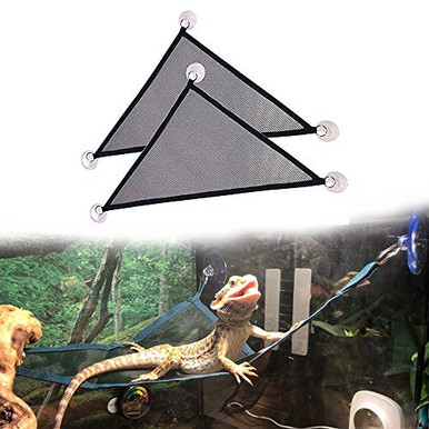 IAIGOGO 2 Pack Bearded Dragon Lizard Hammock Reptile Lounger Ladder ...