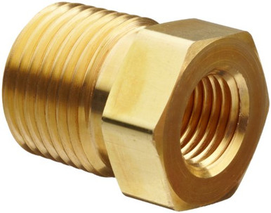 Parker 6-4 RB-B Brass Pipe Fitting Reducing Hex Head Bushing 3-8" NPT ...