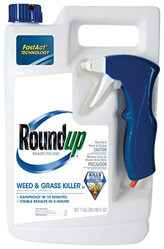 Roundup Weed and Grass Killer III Ready-to-Use Trigger Spray 1-Gallon ...