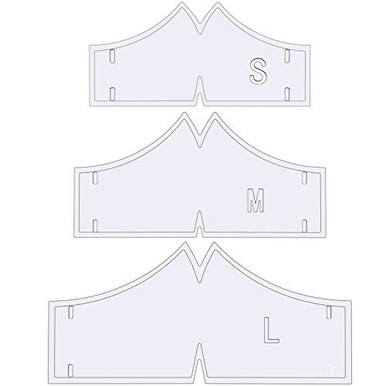 3 Pieces Face Protector Template DIY Sewing Pattern Acrylic Sew Rulers ...