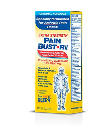 Pain Bust-R II Pain Bust-r Ii Arthritis Pain Relief Cream 3 Ounce 1 ...