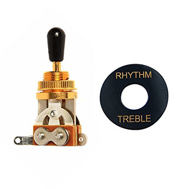 3 Way Toggle Switch Pickup Selector for Electric GuitarGolden-black Tip ...
