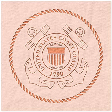 Stencil Stop United States Coast Guard Stencil - 14 Mil Mylar Plastic ...