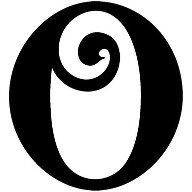 Letter O Style 20 Decal Sticker -black- Decal Sticker Vinyl Car Home ...